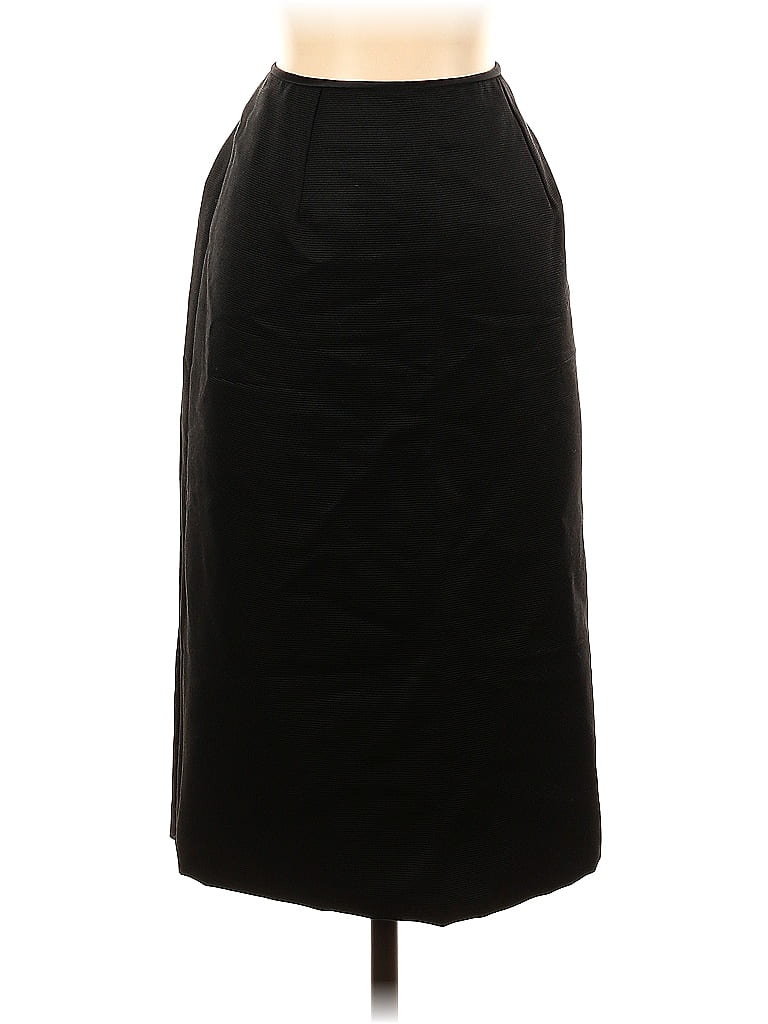 Peggy Jennings 100% Silk Solid Black Silk Skirt One Size - 93% off | ThredUp