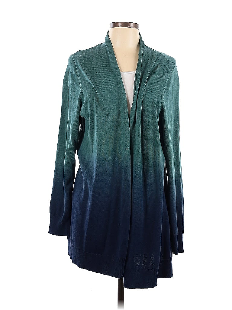 Belle By Kim Gravel Teal Cardigan Size L - 68% off | ThredUp