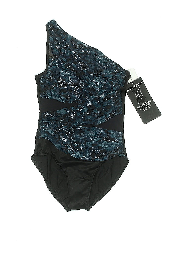 Miraclesuit Graphic Blue One Piece Swimsuit Size 8 - 68% off | ThredUp