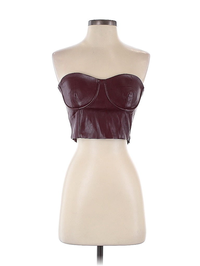 Lulus 100% Polyurethane Burgundy Tube Top Size S - 59% off | ThredUp
