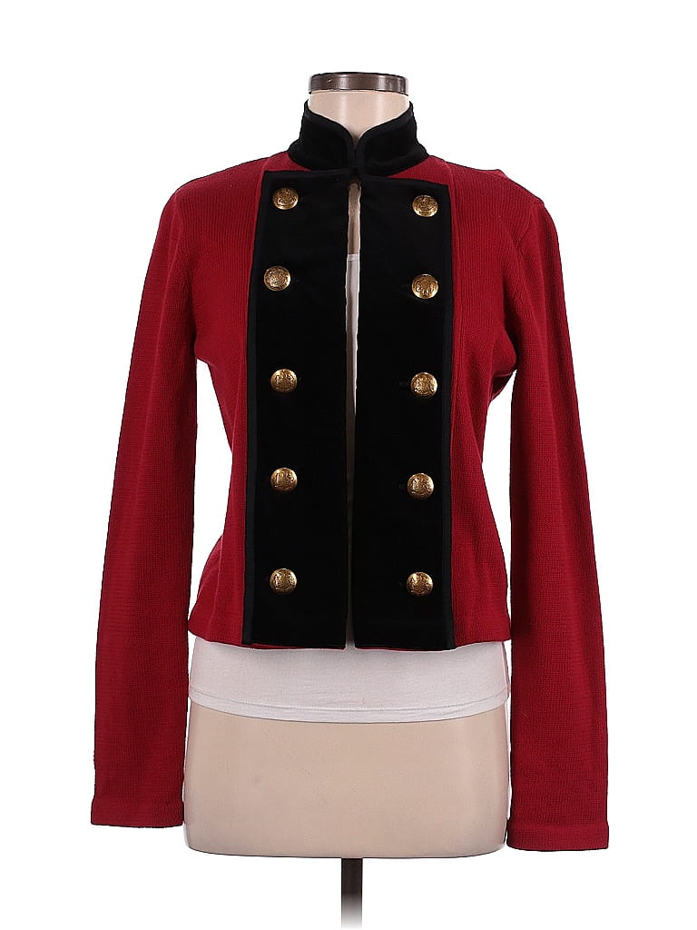 Lauren by Ralph Lauren 100% Cotton Red Jacket Size M - 70% off | ThredUp