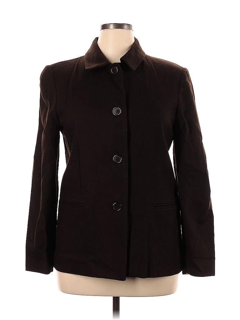 Requirements 100% Wool Brown Jacket Size 14 - 63% off | ThredUp