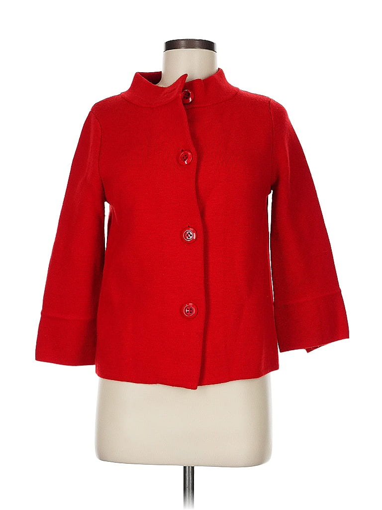 J.Crew 100% Wool Red Wool Coat Size M - 75% off | ThredUp