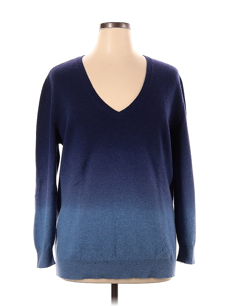 Lord & Taylor 100% Cashmere Blue Cashmere Pullover Sweater Size XL - 70 ... Lord & Taylor 100% Cashmere Blue Cashmere Pullover Sweater Size XL - 70 ...