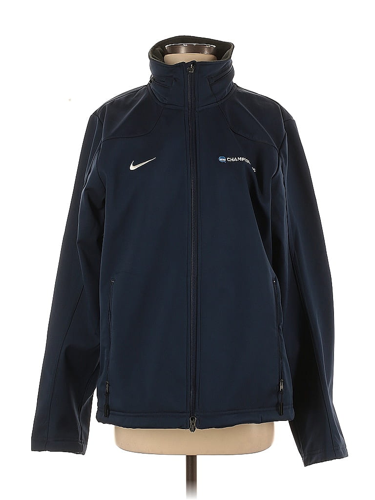 Nike 100% Polyester Blue Track Jacket Size S - 63% off | ThredUp