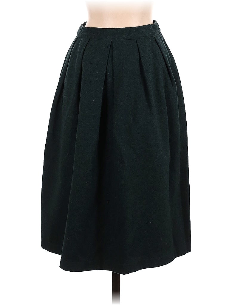 Junee Solid Black Green Formal Skirt Size S - 60% off | ThredUp