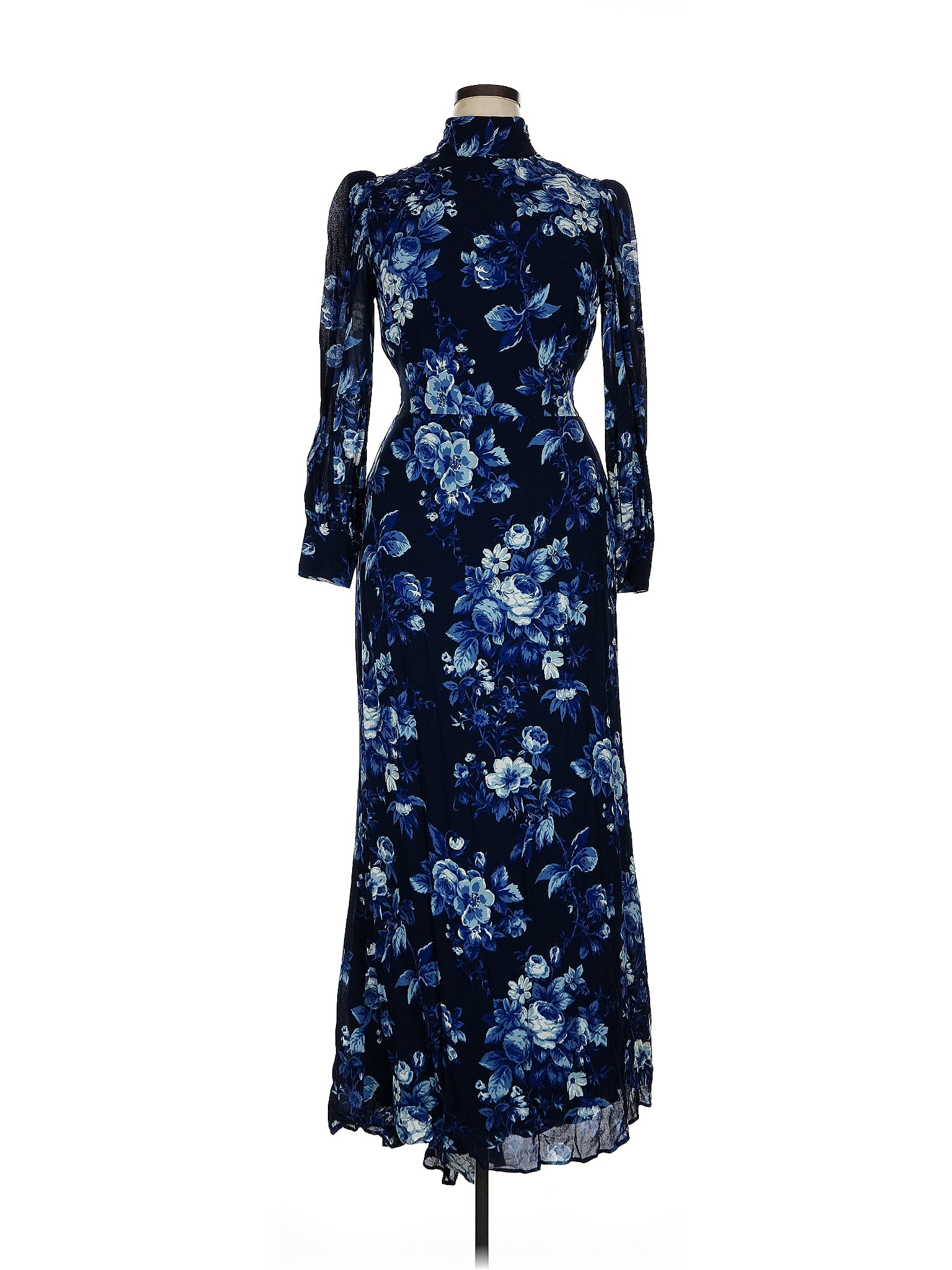 Reformation 100% Viscose Blue Casual Dress Size 14 - 27% off | ThredUp