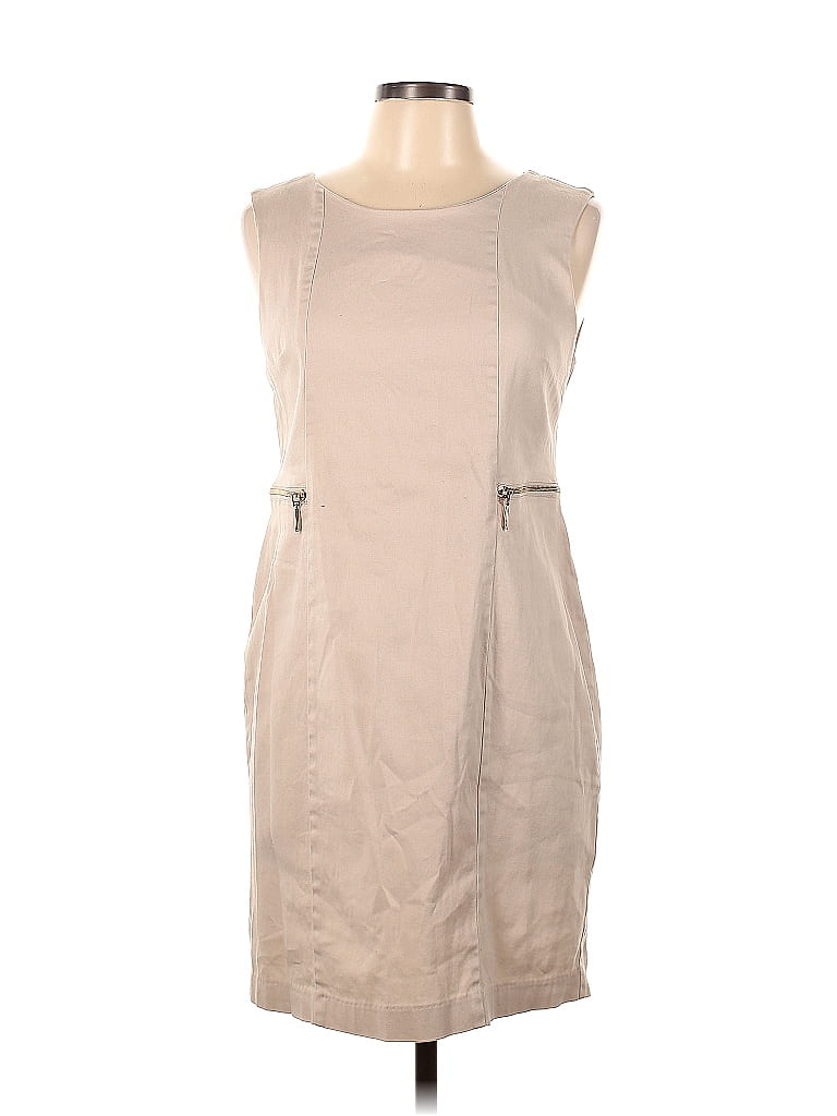 Suzy Shier Tan Cocktail Dress Size L - 57% off | ThredUp