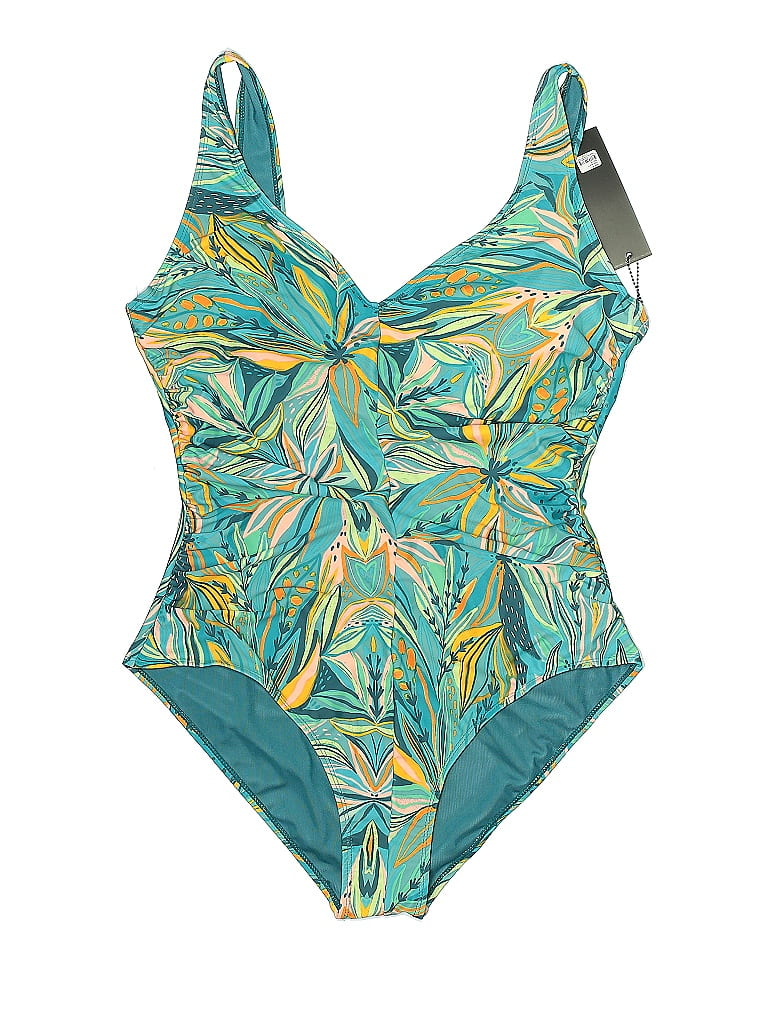 J. Hara new york Tropical Green One Piece Swimsuit Size 16 - 68% off ...