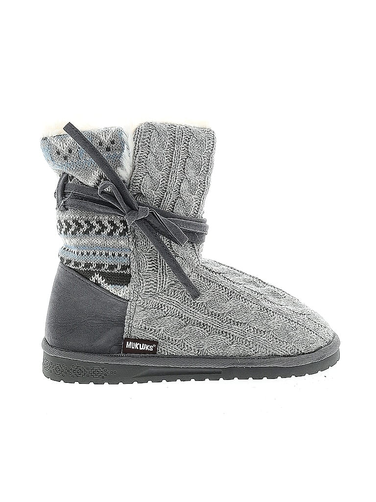 Muk Luks Gray Boots Size 8 - 57% off | ThredUp