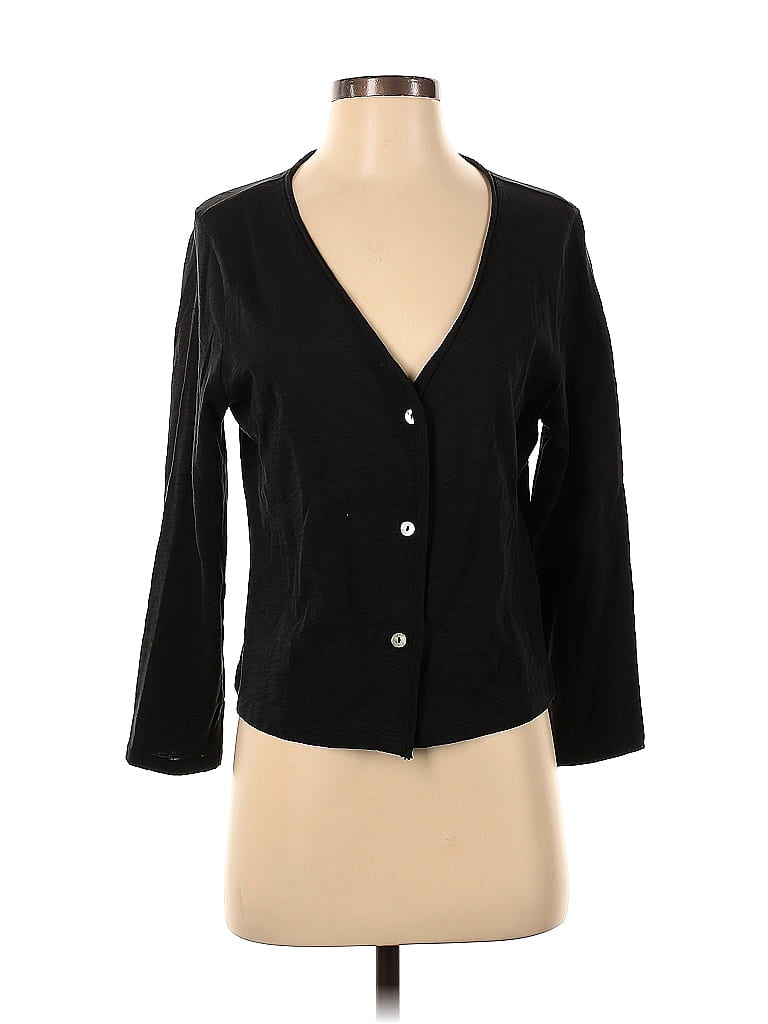 ESCAPE By Habitat Clothes 100% Cotton Black Long Sleeve Blouse Size S ...