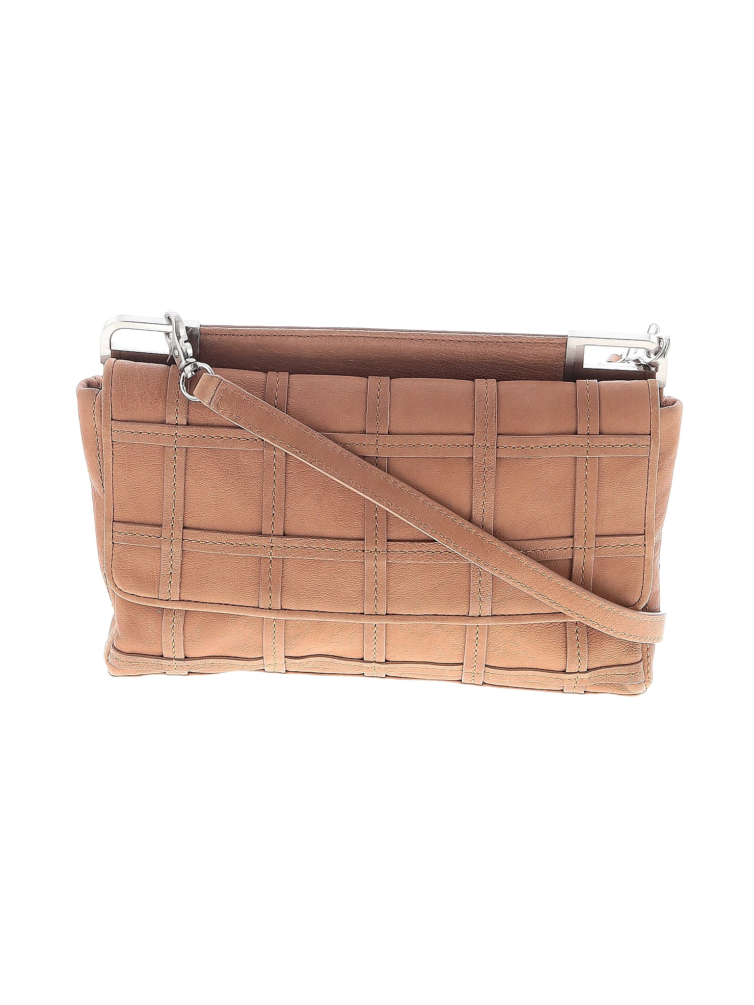 Botkier 100% Leather Plaid Tan Brown Leather Crossbody Bag One Size ...