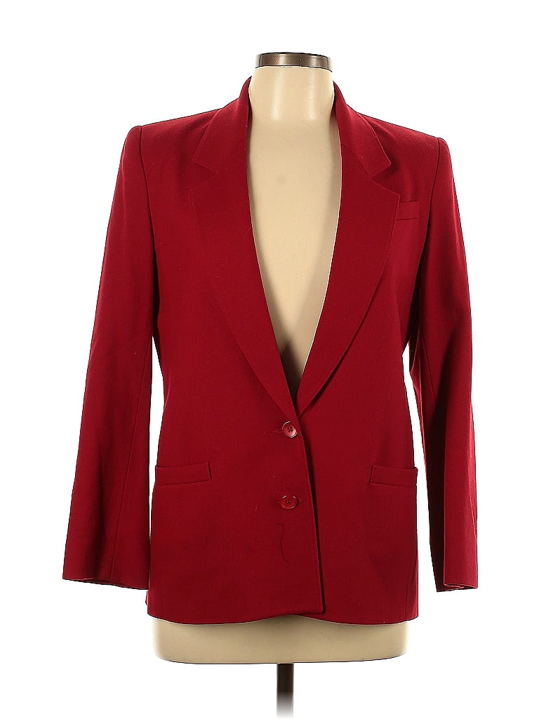 Koret 100% Acetate Red Blazer Size 10 - 78% off | ThredUp