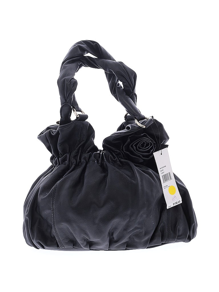 AK Anne Klein 100% Leather Black Leather Shoulder Bag One Size - 69% ...