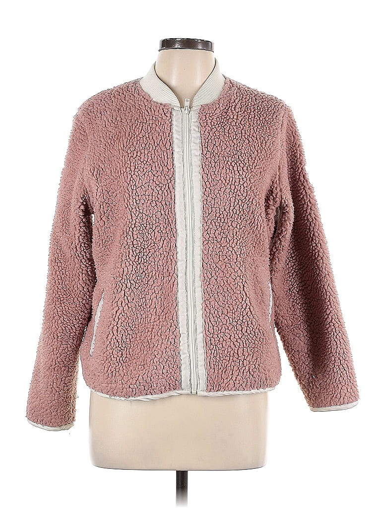 Wallflower 100% Polyester Pink Faux Fur Jacket Size L - 72% off | ThredUp