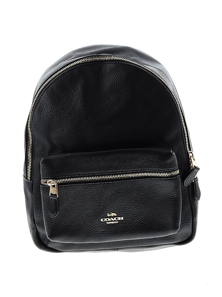 Coach Factory 100% Leather Black Leather Backpack One Size - 61% off ...