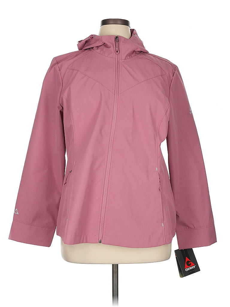 Gerry 100% Polyester Pink Raincoat Size XL - 64% off | ThredUp