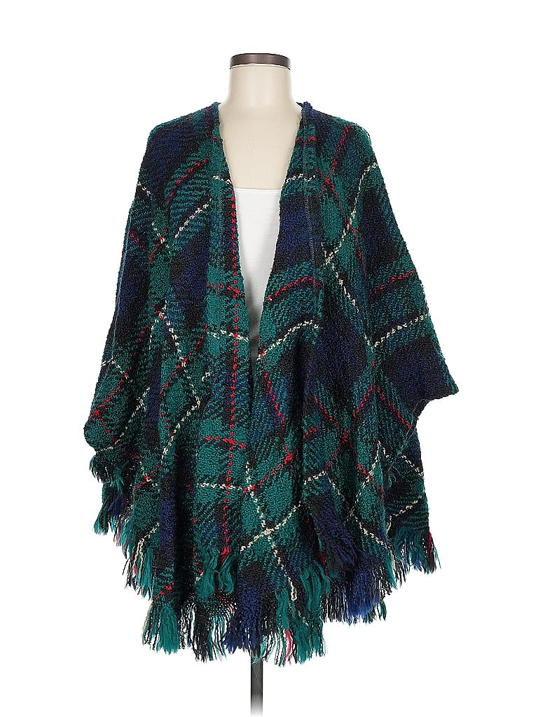 Boyne Valley Weavers Teal Green Poncho One Size - 79% off | ThredUp