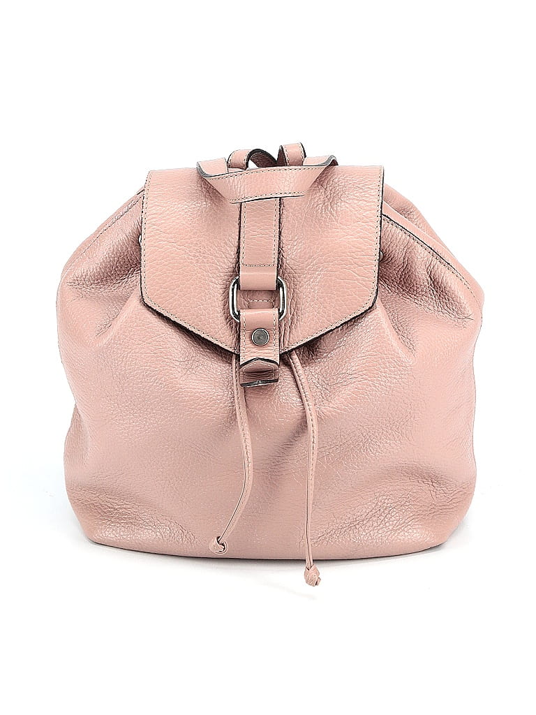 A. Bellucci Solid Pink Leather Backpack One Size - 47% off | ThredUp