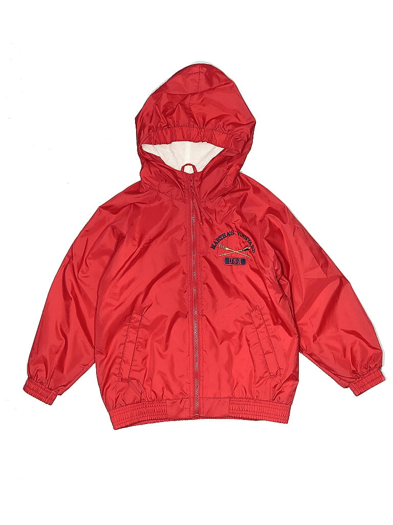 Arcadia 100% Nylon Solid Red Windbreaker Size 5 - 69% off | ThredUp