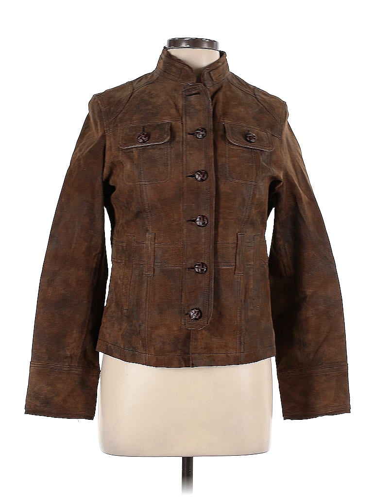 Baxis & Baxis Los Angeles 100% Leather Brown Leather Jacket Size L - 58 ...