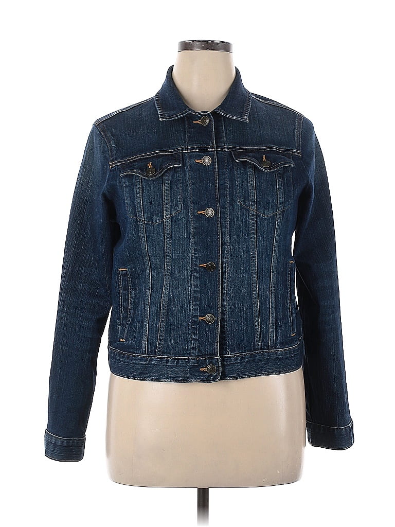 Banana Republic Factory Store Blue Denim Jacket Size XL - 69% off | ThredUp