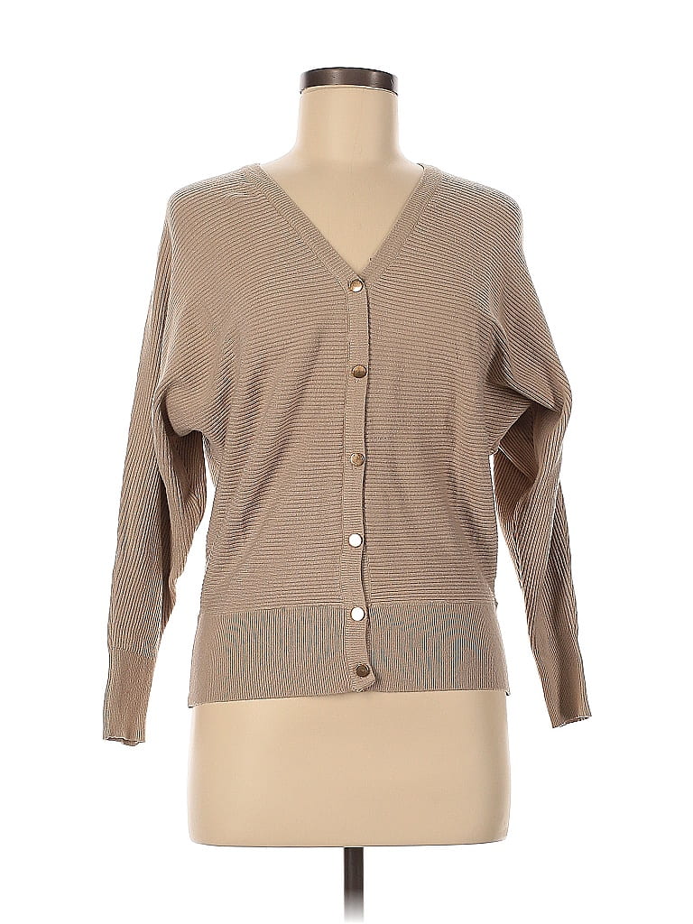 TRUTH BY REPUBLIC Tan Cardigan Size S - 69% off | ThredUp