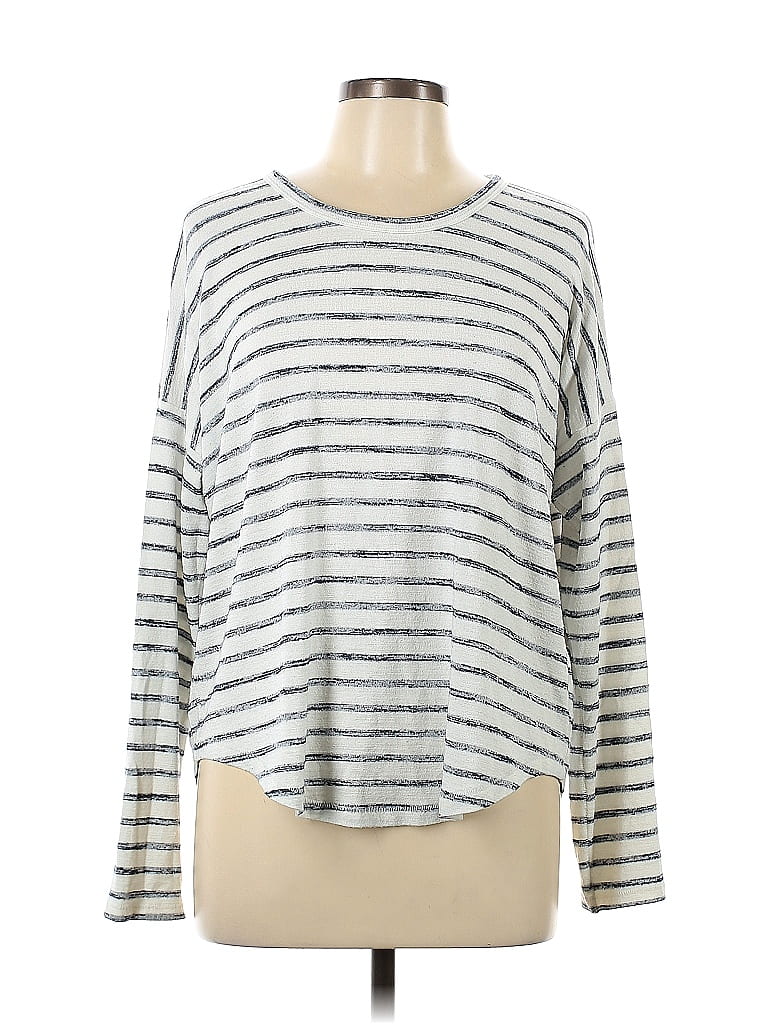 Rag & Bone Silver Long Sleeve Top Size L - 77% off | ThredUp