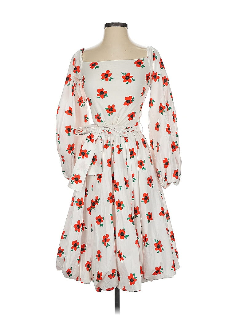 Caroline Constas Hearts White Casual Dress Size XS - 41% off | ThredUp