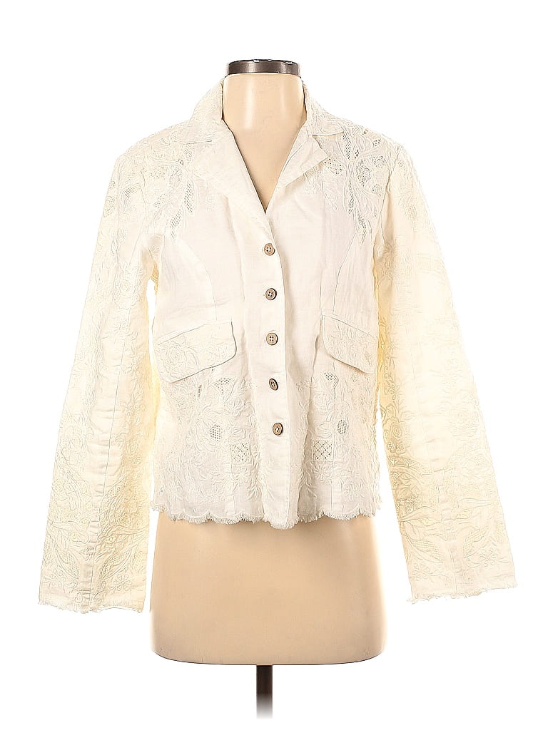 Sundance 100% Ramie Ivory Jacket Size S - 74% off | ThredUp