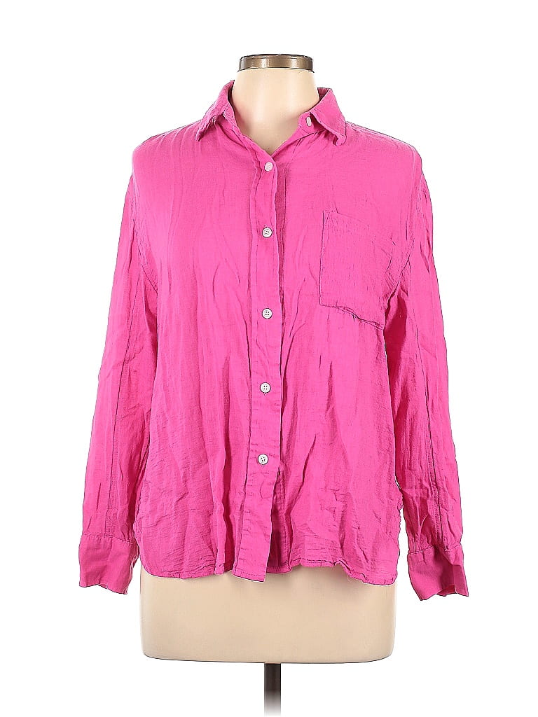 Sonoma Goods for Life Pink Long Sleeve Button-Down Shirt Size L - 55% off | ThredUp