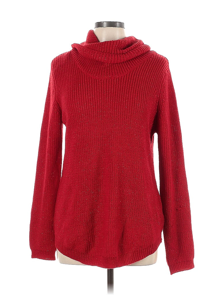 AB Studio Red Turtleneck Sweater Size XL - 52% off | ThredUp