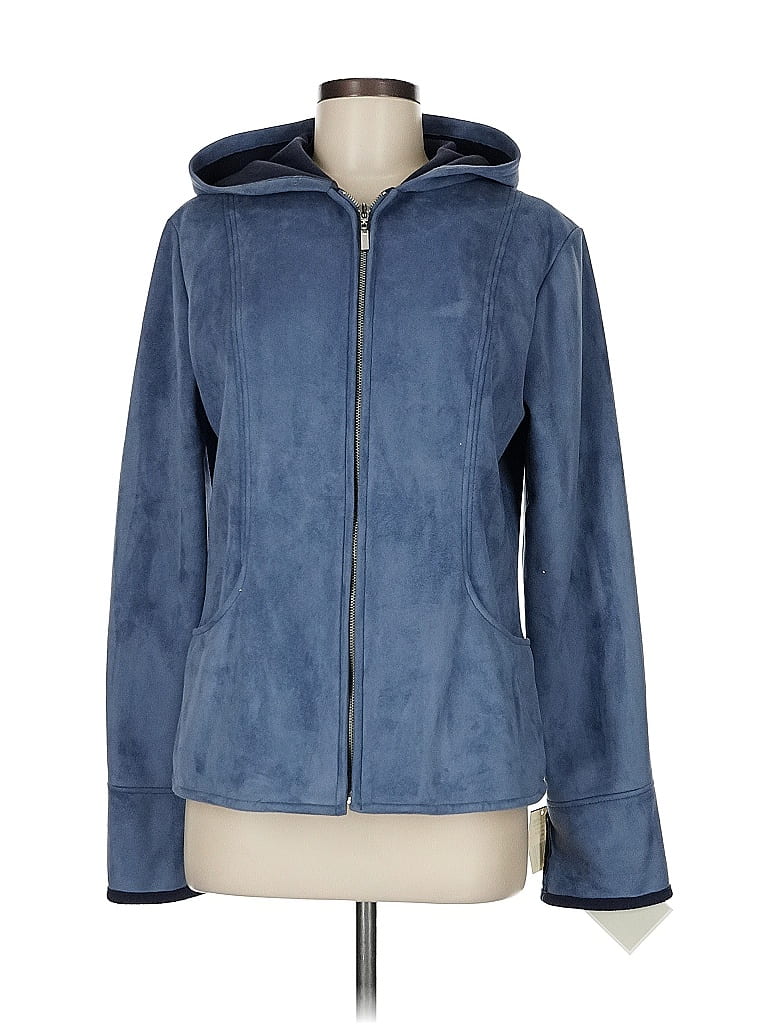 Juliet Michelle 100% Polyester Blue Jacket Size M - 79% off | ThredUp