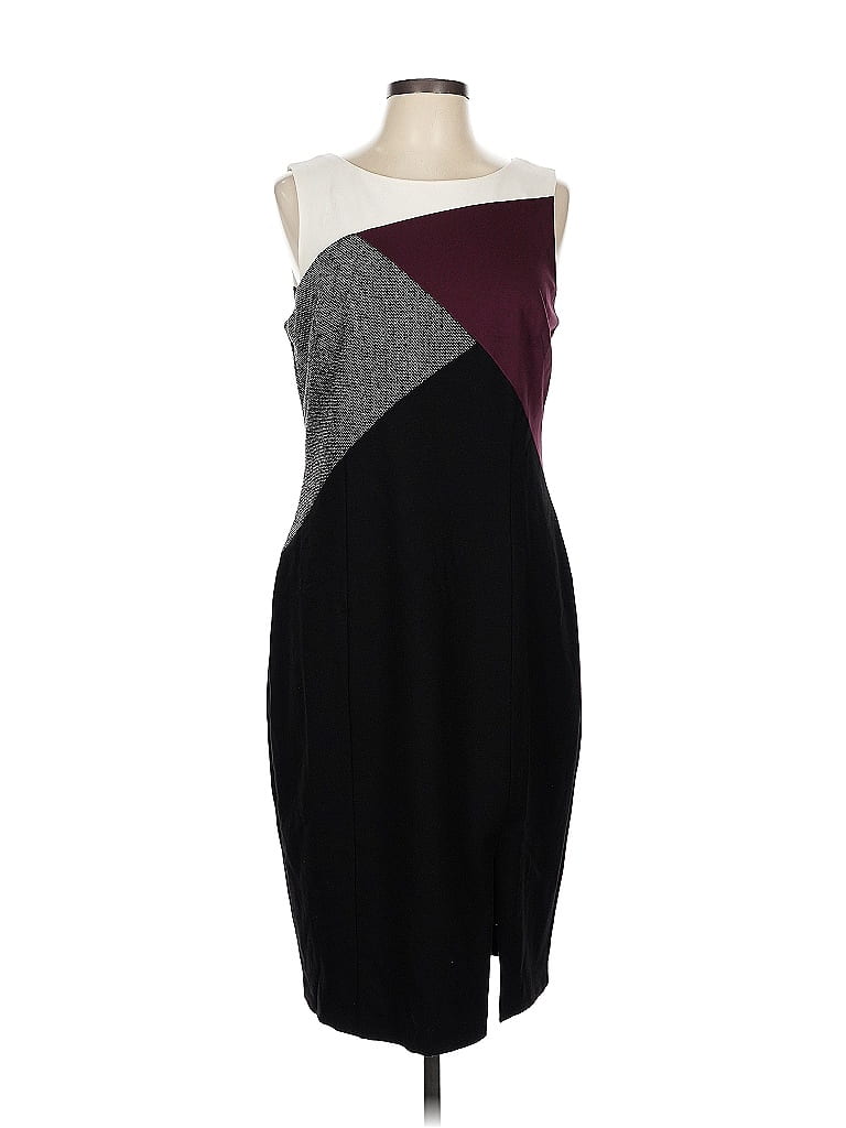 White House Black Market Color Block Black Cocktail Dress Size 12 - 62% ...