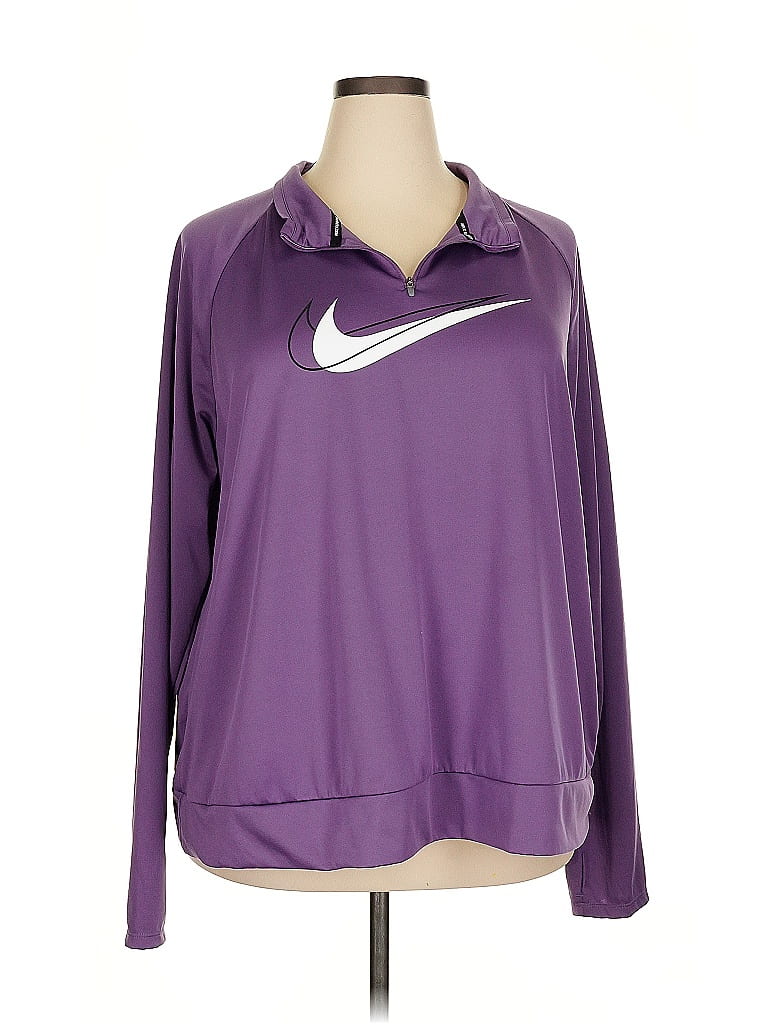 Nike 100% Polyester Purple Track Jacket Size 3X (Plus) - 62% off | ThredUp