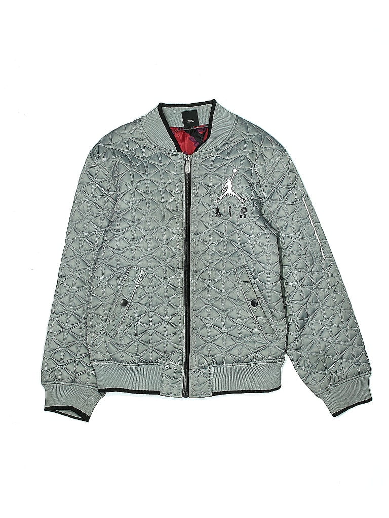 Air Jordan 100% Nylon Argyle Gray Jacket Size 12 - 13 - 57% off | ThredUp