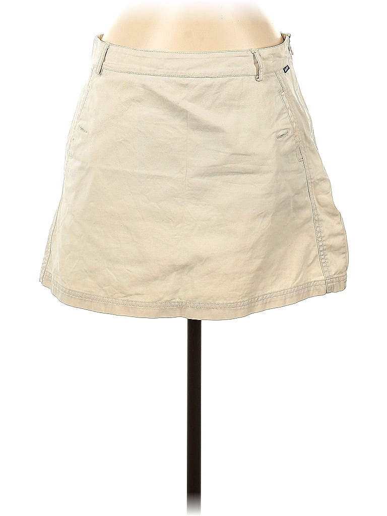 Roots 100% Cotton Solid Ivory Casual Skirt Size 8 - 55% off | ThredUp