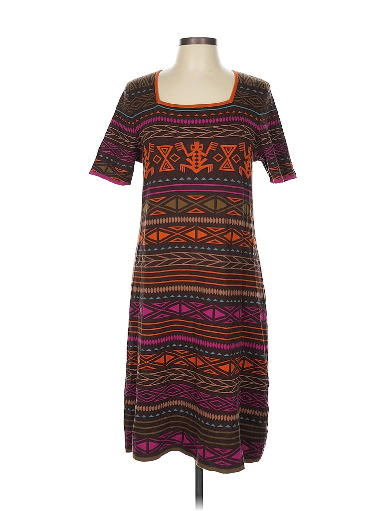 Gudrun Sjödén 100% Cotton Graphic Brown Casual Dress Size L - 45% off ...