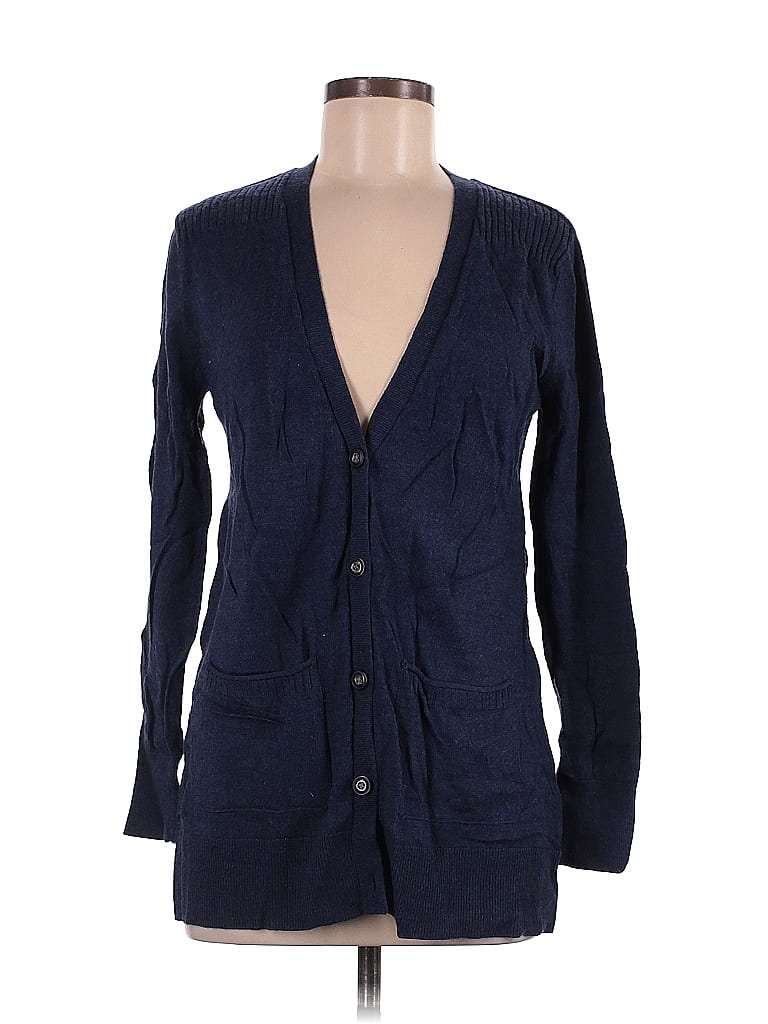 Toad & Co 100% Merino Extra Fine Wool Blue Wool Cardigan Size M - 68% ...