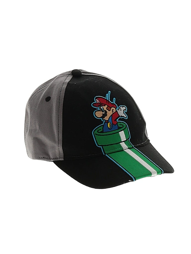 Super Mario 100% Cotton Black Baseball Cap Size M (Kids) - 18% off ...