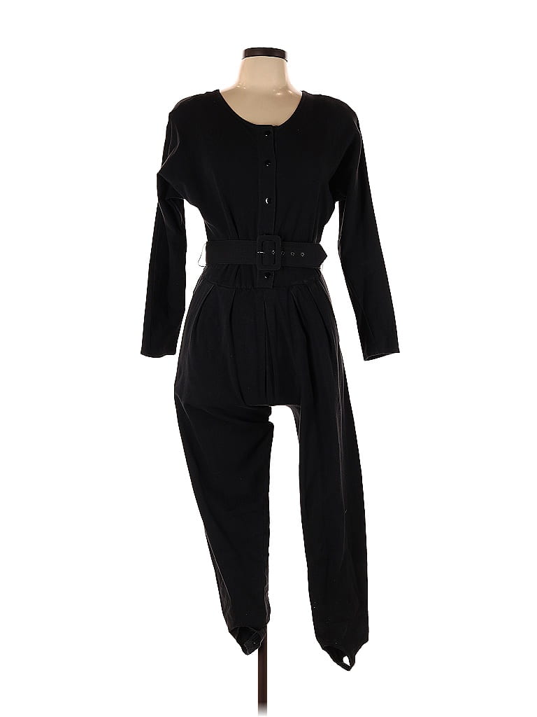 PG Collections by Ginger Bort Solid Black Jumpsuit Size L - 47% off ...