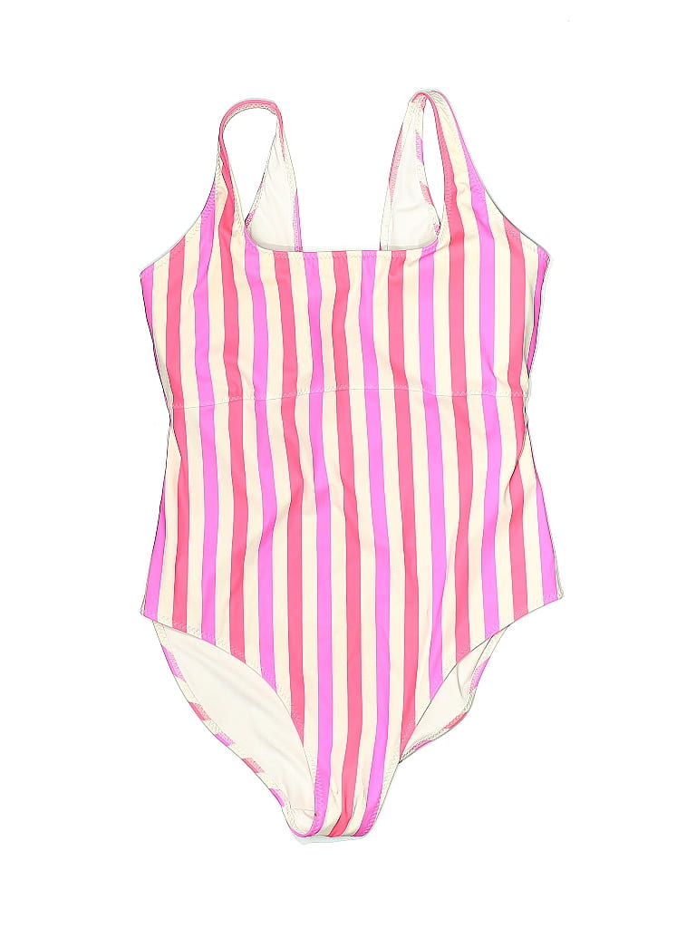 Fabletics Stripes Pink One Piece Swimsuit Size XL (Estimated) - 54% off ...