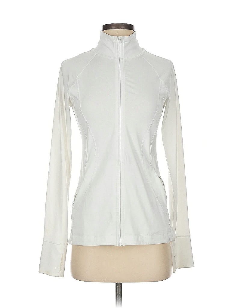 Athleta White Track Jacket Size XS - 60% off | ThredUp