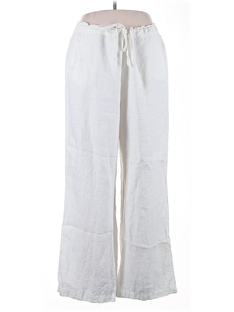 Vince Camuto 100% Linen White Linen Pants Size XL - 73% off | ThredUp