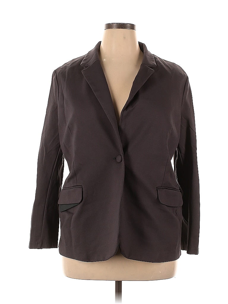 Mary Crafts Brown Blazer Size 22 (Plus) - 45% off | ThredUp
