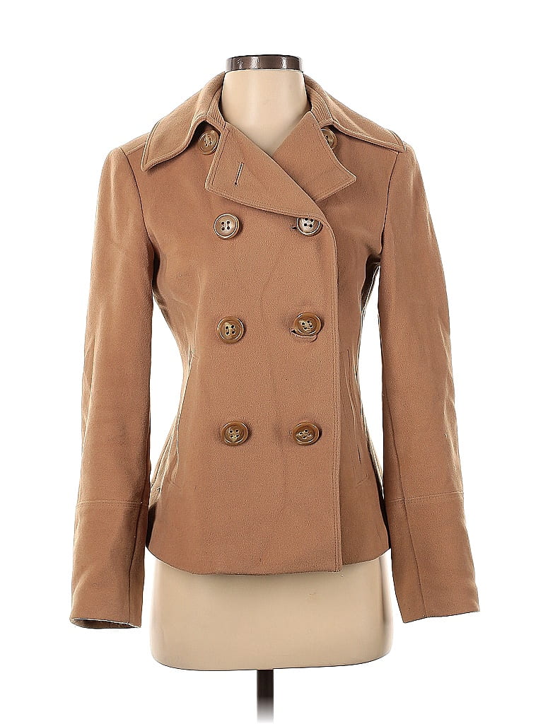 Express Tan Wool Coat Size 4 - 75% off | ThredUp