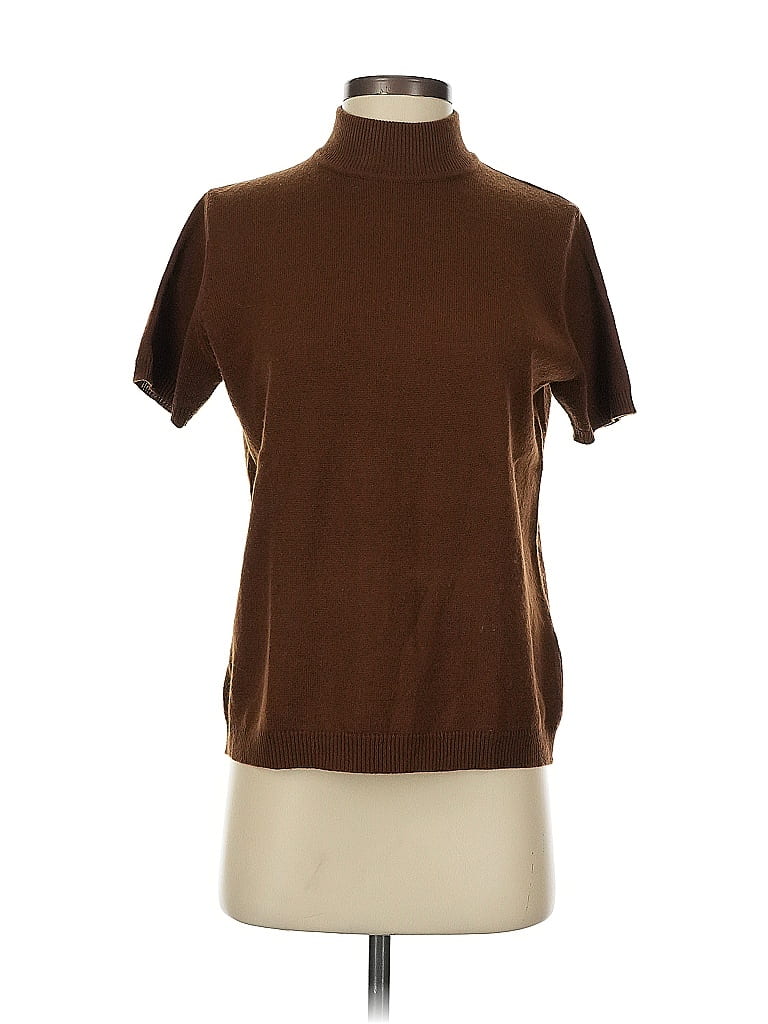 Joan Leslie 100% Acrylic Brown Turtleneck Sweater Size M (Petite) - 56% ...