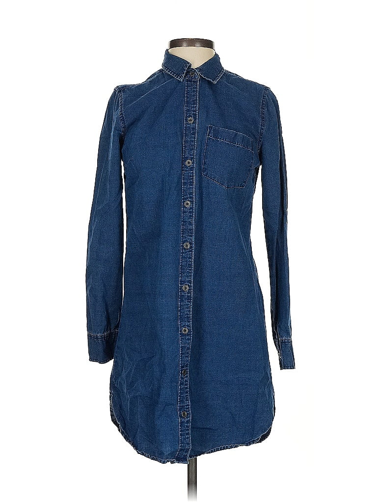 Abercrombie & Fitch 100% Cotton Blue Long Sleeve Button-Down Shirt Size S - 69% off | ThredUp