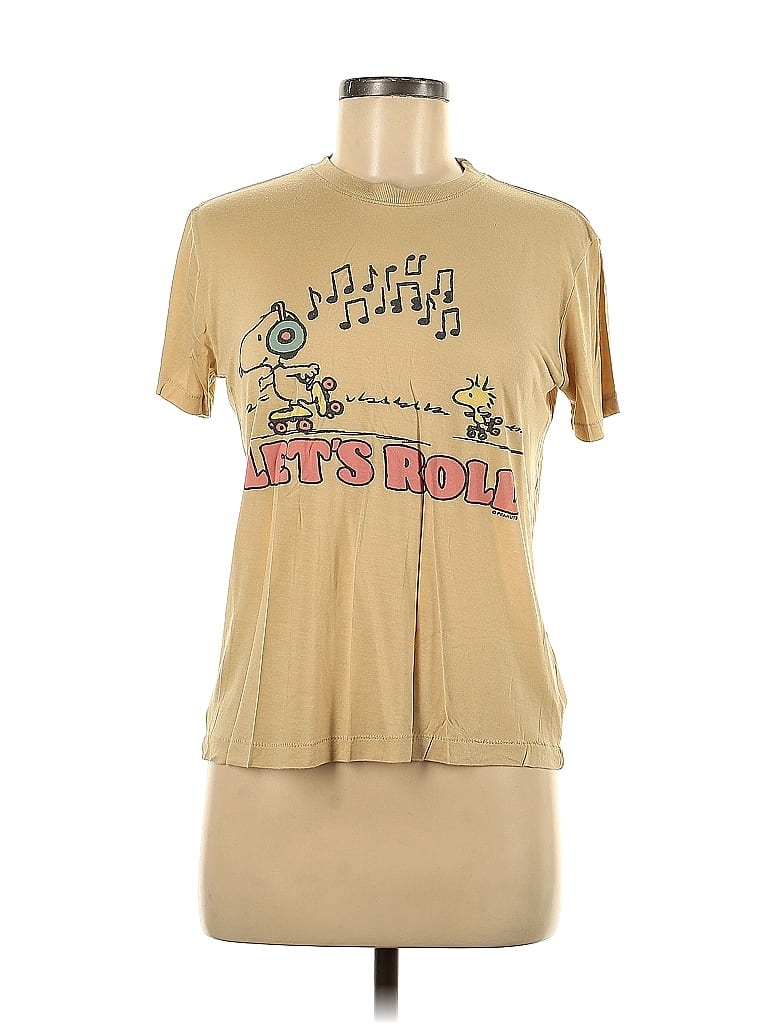 Junk Food 100% Modal Gold Short Sleeve T-Shirt Size XS - 4% off | ThredUp