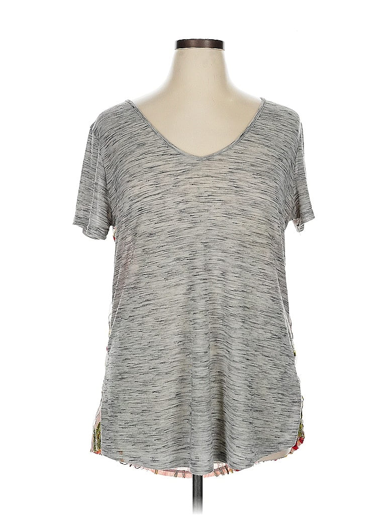 Aratta Silent Journey Gray Short Sleeve Top Size XL - 74% off | ThredUp
